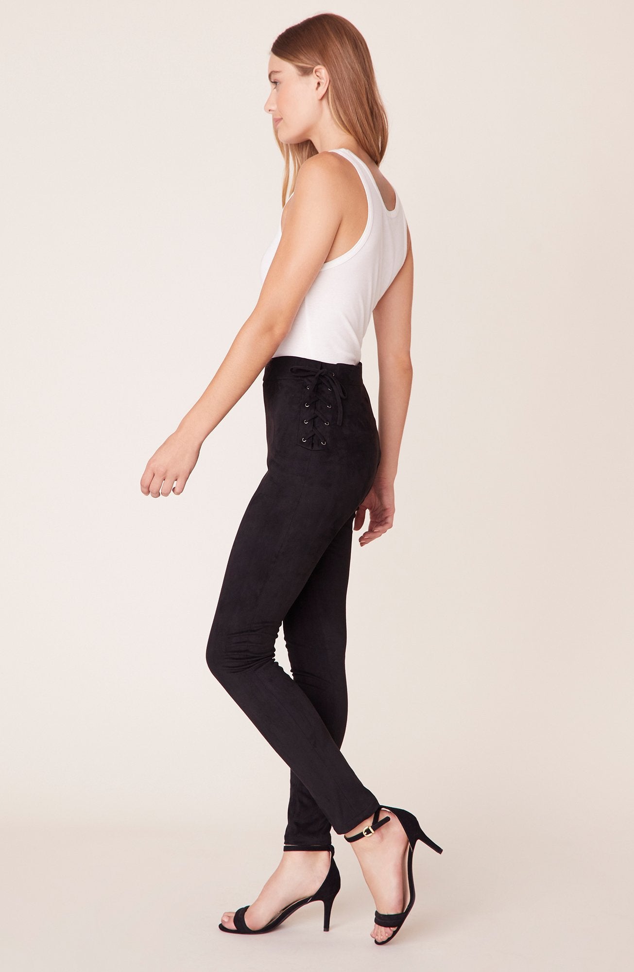 BB Dakota + Strings Attached Faux Suede Leggings