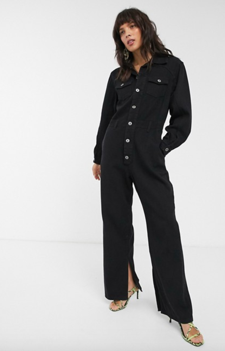 Fae + Relaxed Button-Front Boiler Suit