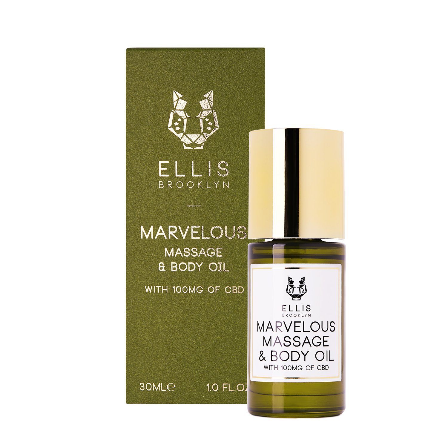 Ellis Brooklyn + Marvelous Massage and Body Oil with CBD