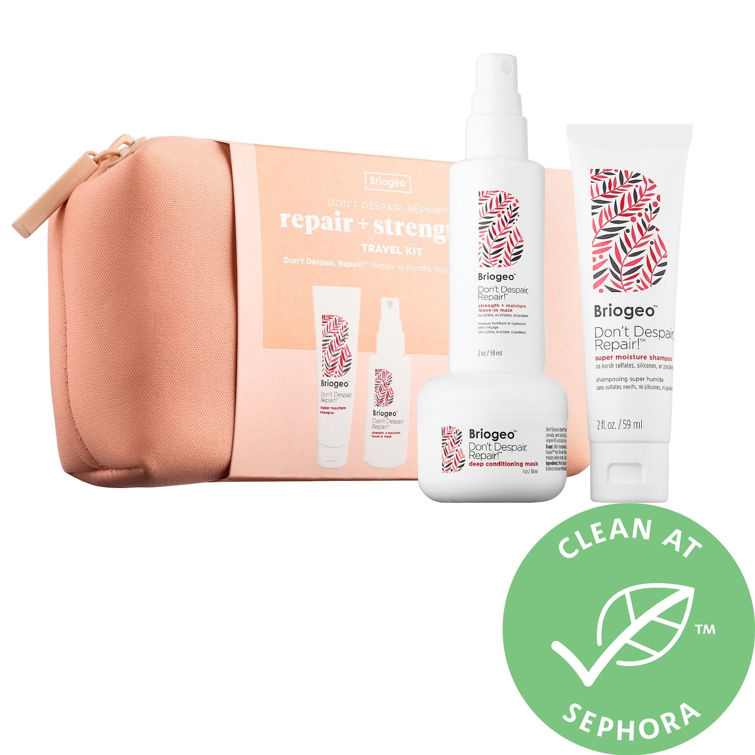 Briogeo + Don’t Despair, Repair!™ Repair + Strengthen Travel Kit