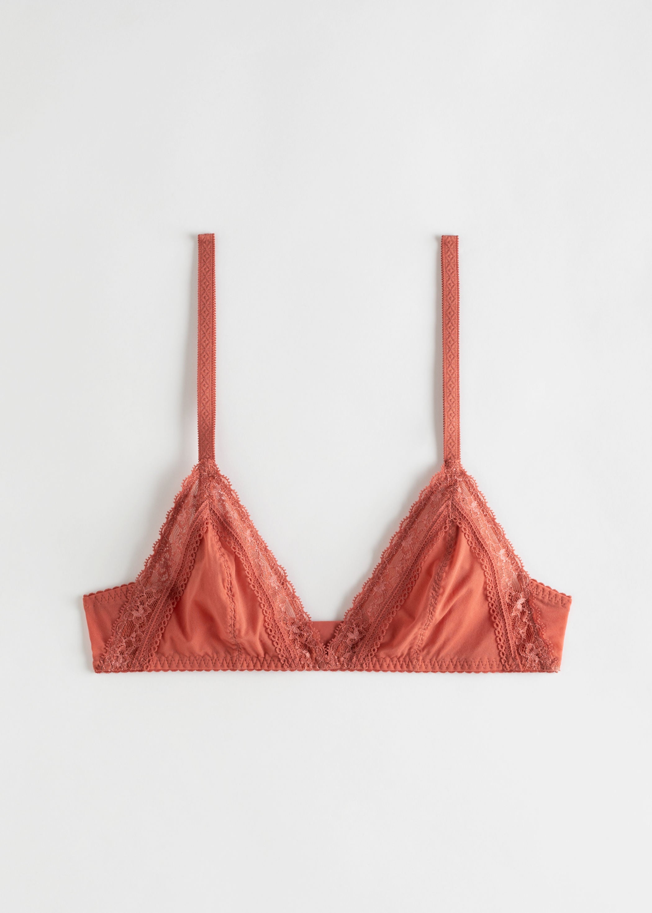 & Other Stories + Lace Trim Triangle Bra