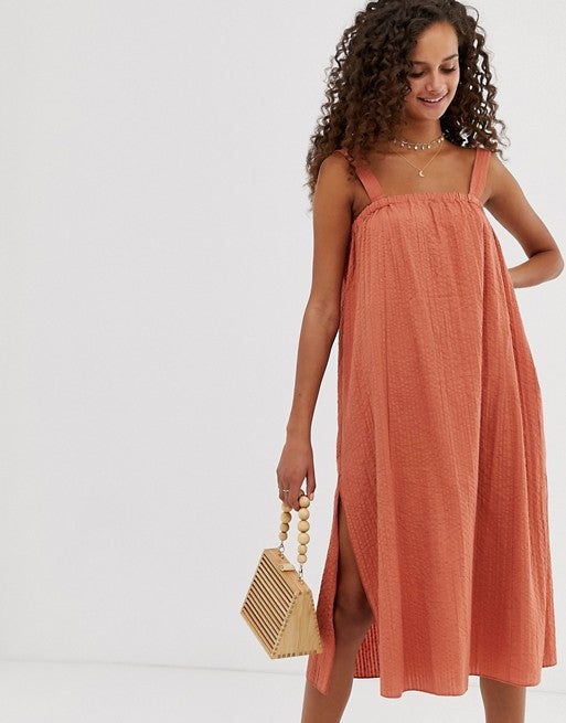 ASOS DESIGN + ASOS DESIGN trapeze midi sundress