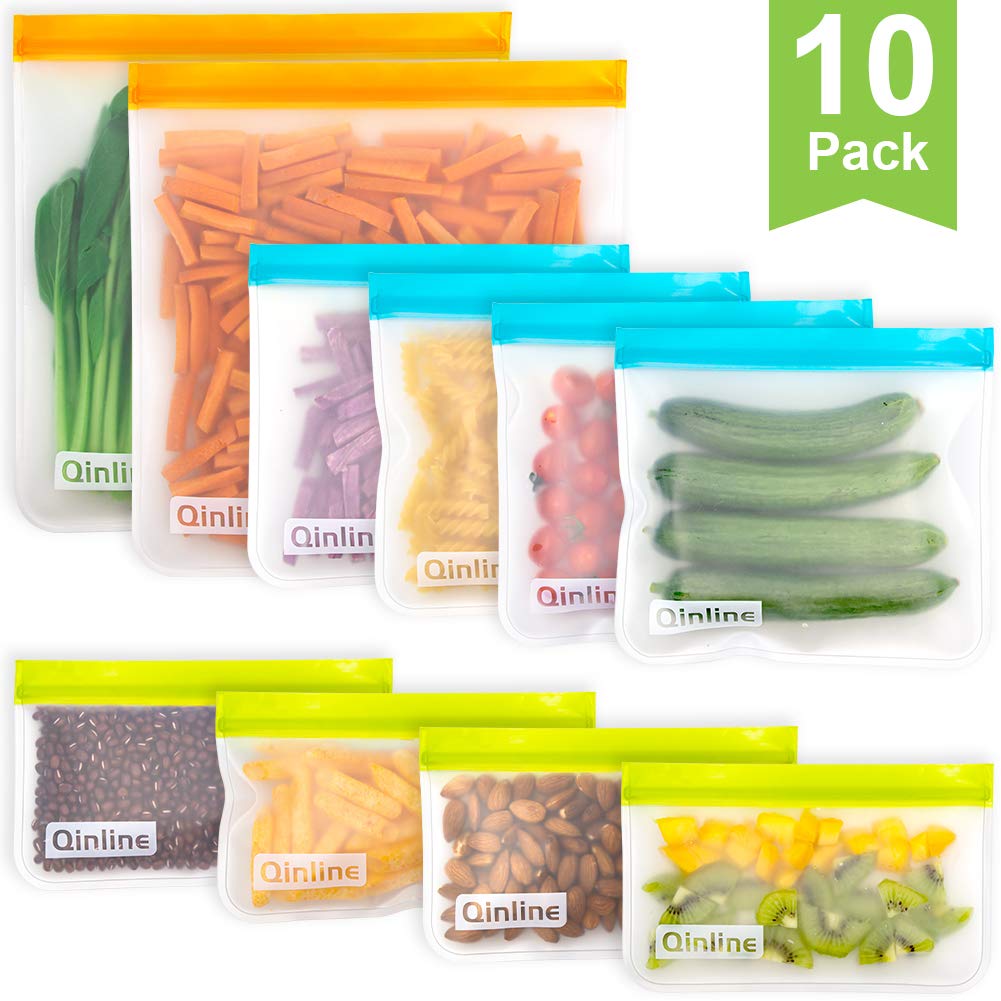 Qinline + Reusable Storage Bags (10 Pack)