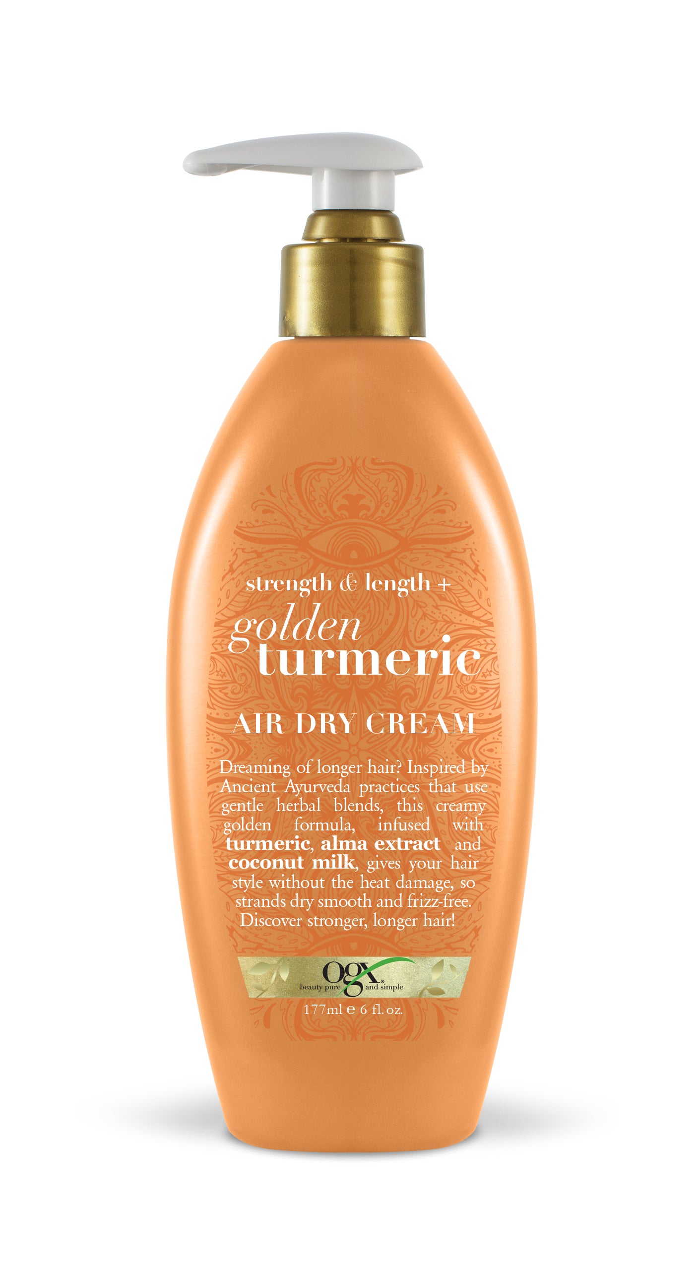 OGX + OGX Strength & Length + Golden Turmeric Anti-Frizz Air Dry Hair Cream