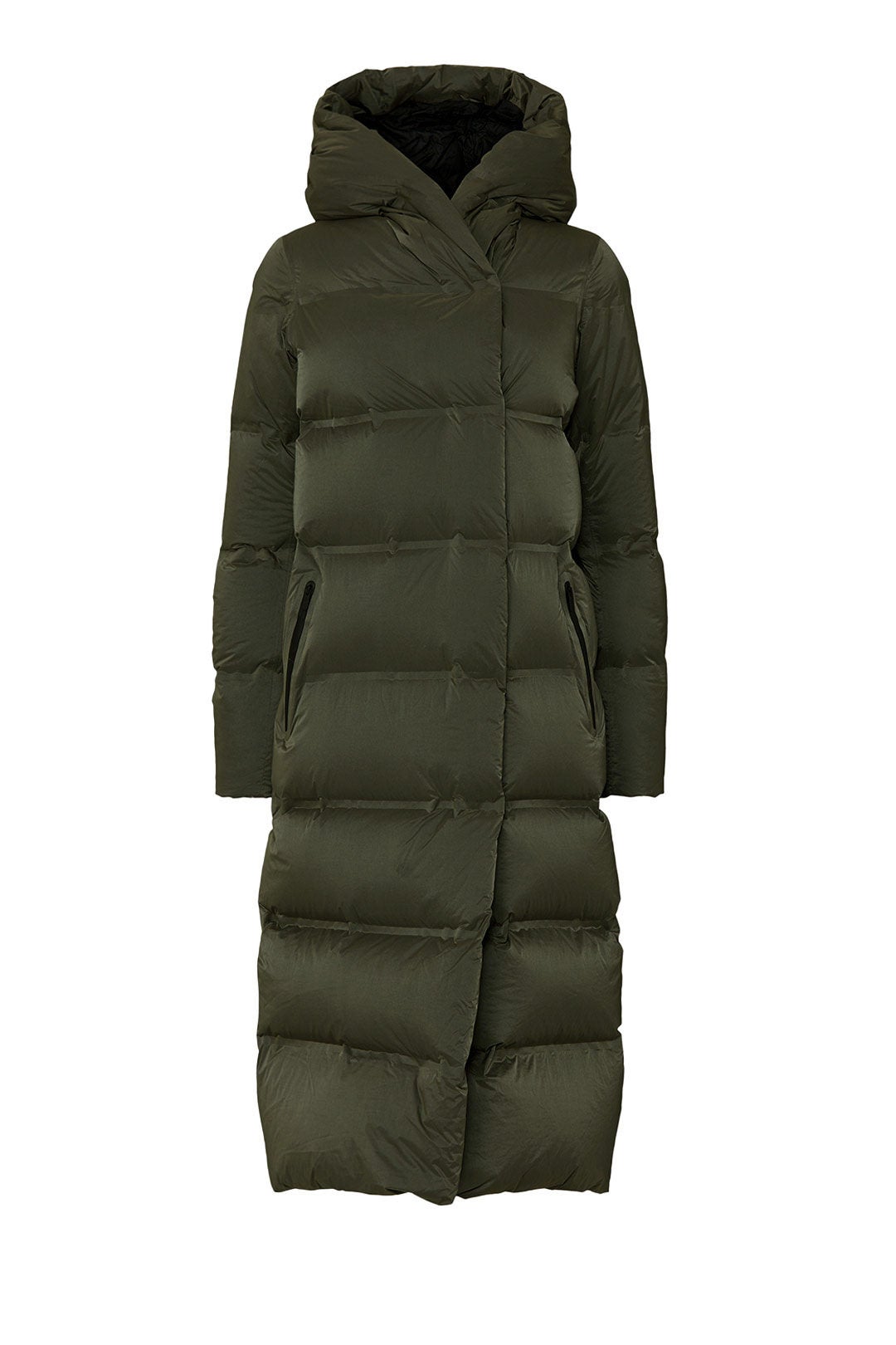 Lululemon + Green Asymmetrical Wrap Puffer