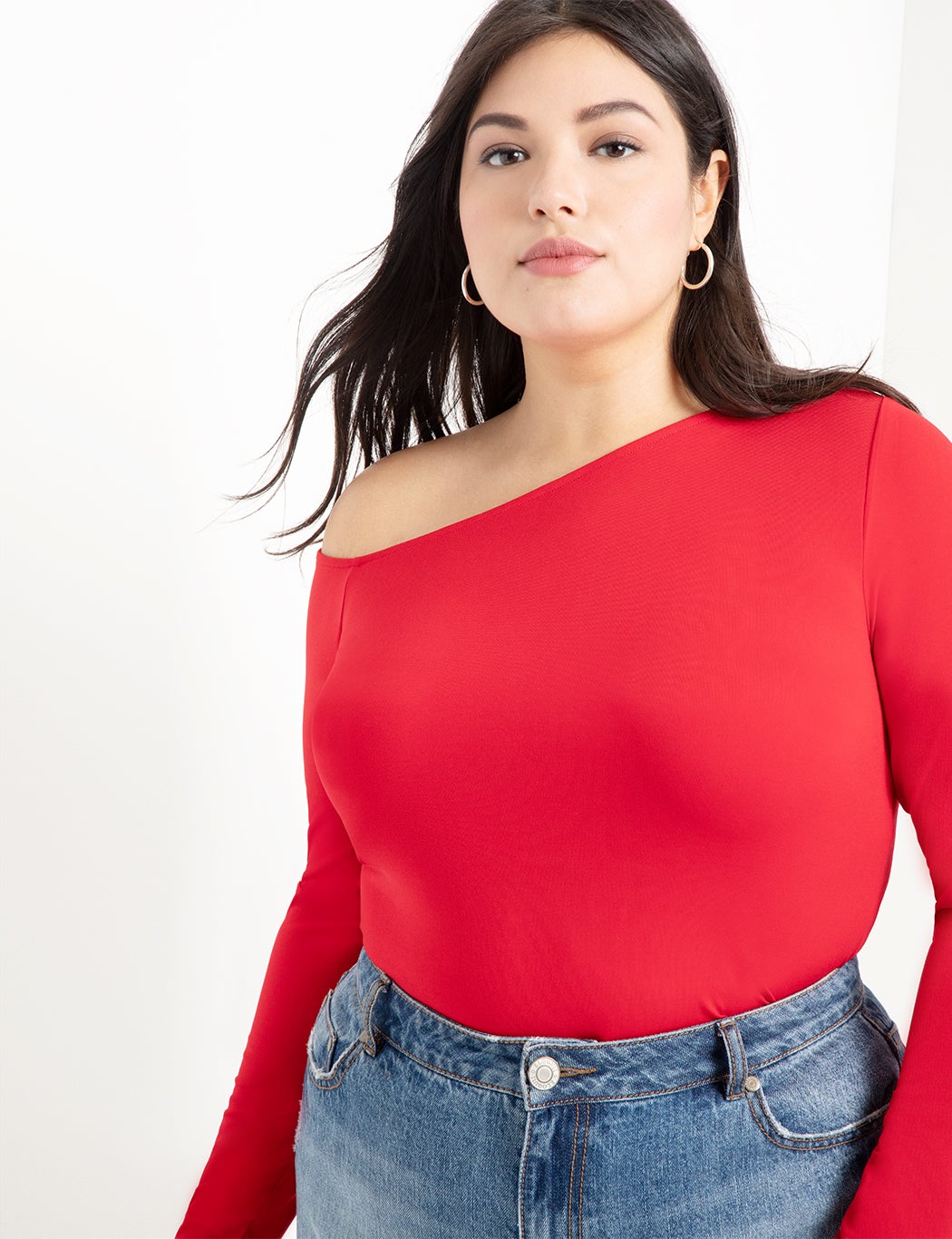 Eloquii + Asymmetrical Neckline Top