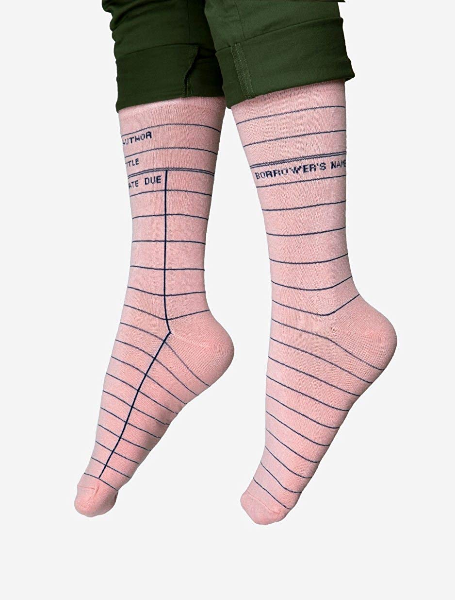 Out of Print + Unisex Library Card Socks