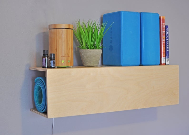 FairCraftUSA + Wall Mounted Yoga Shelf