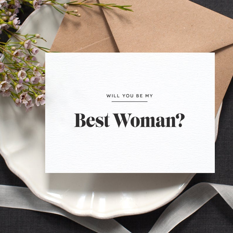 Two For Joy Paper + Wedding Party Proposal Card