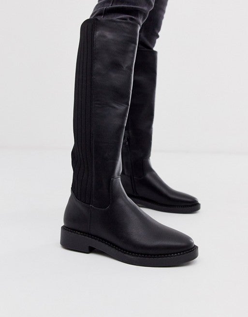 ASOS DESIGN + Capital Chunky Knee High Boots