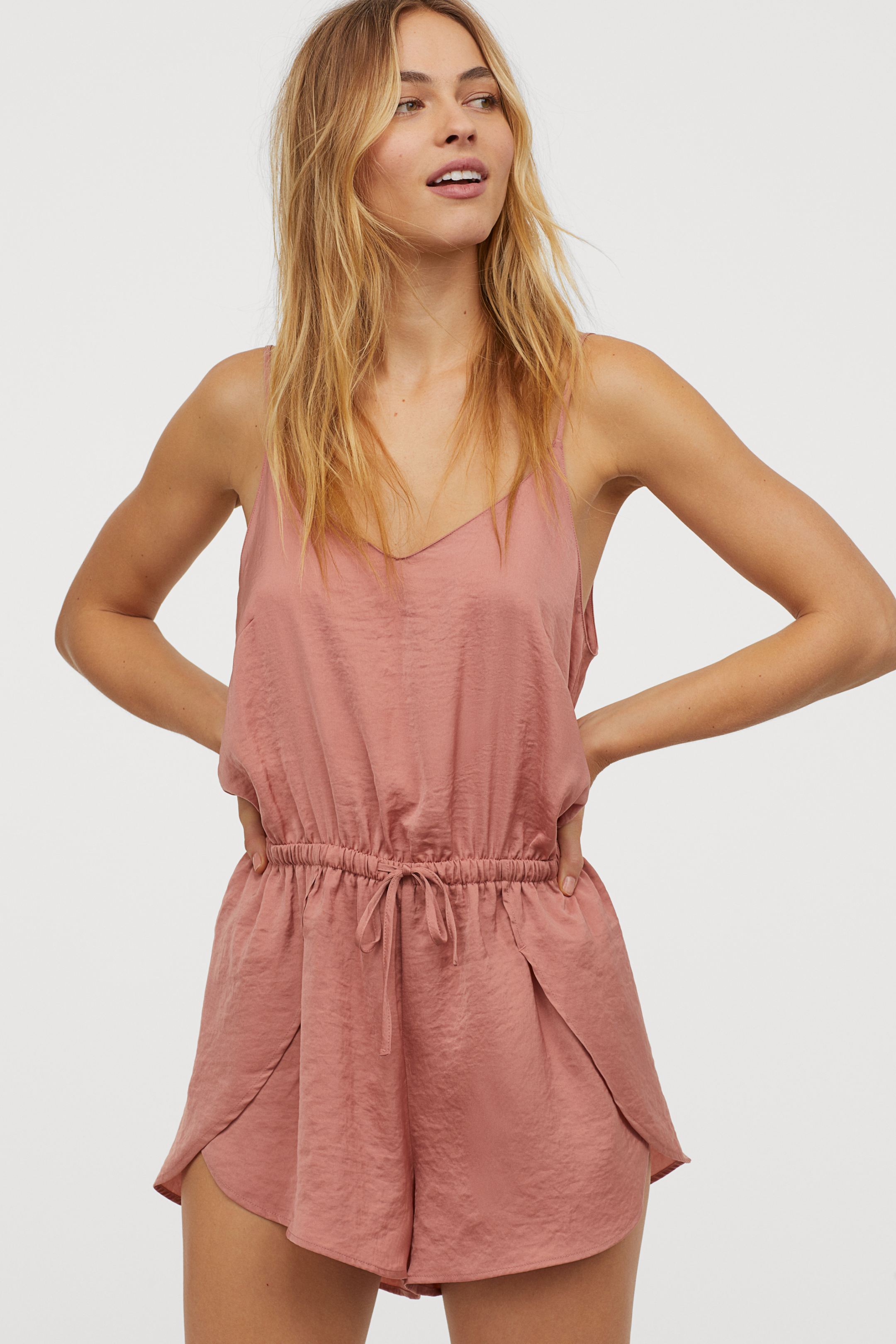 H&M + Satin Romper