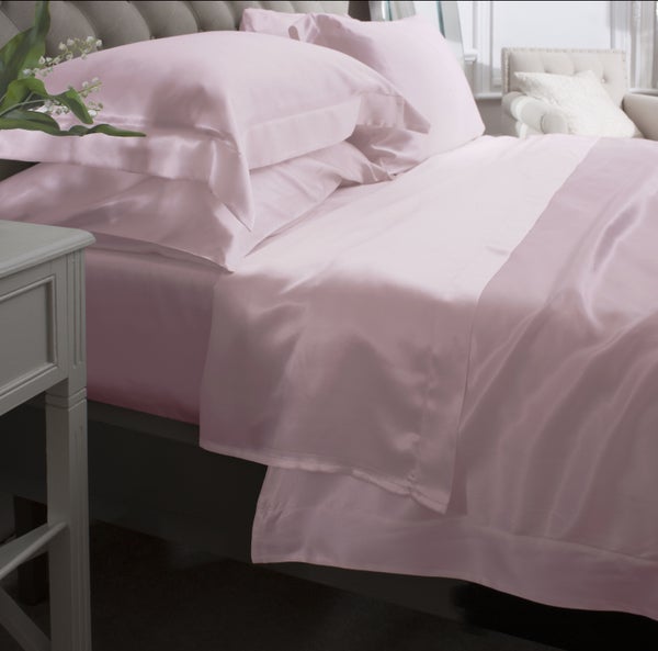 By Nature + Silk Bed Linen Pink