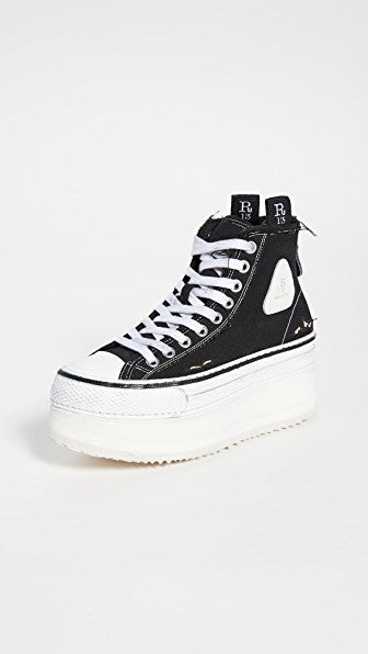 R13 + Platform High Top Sneakers