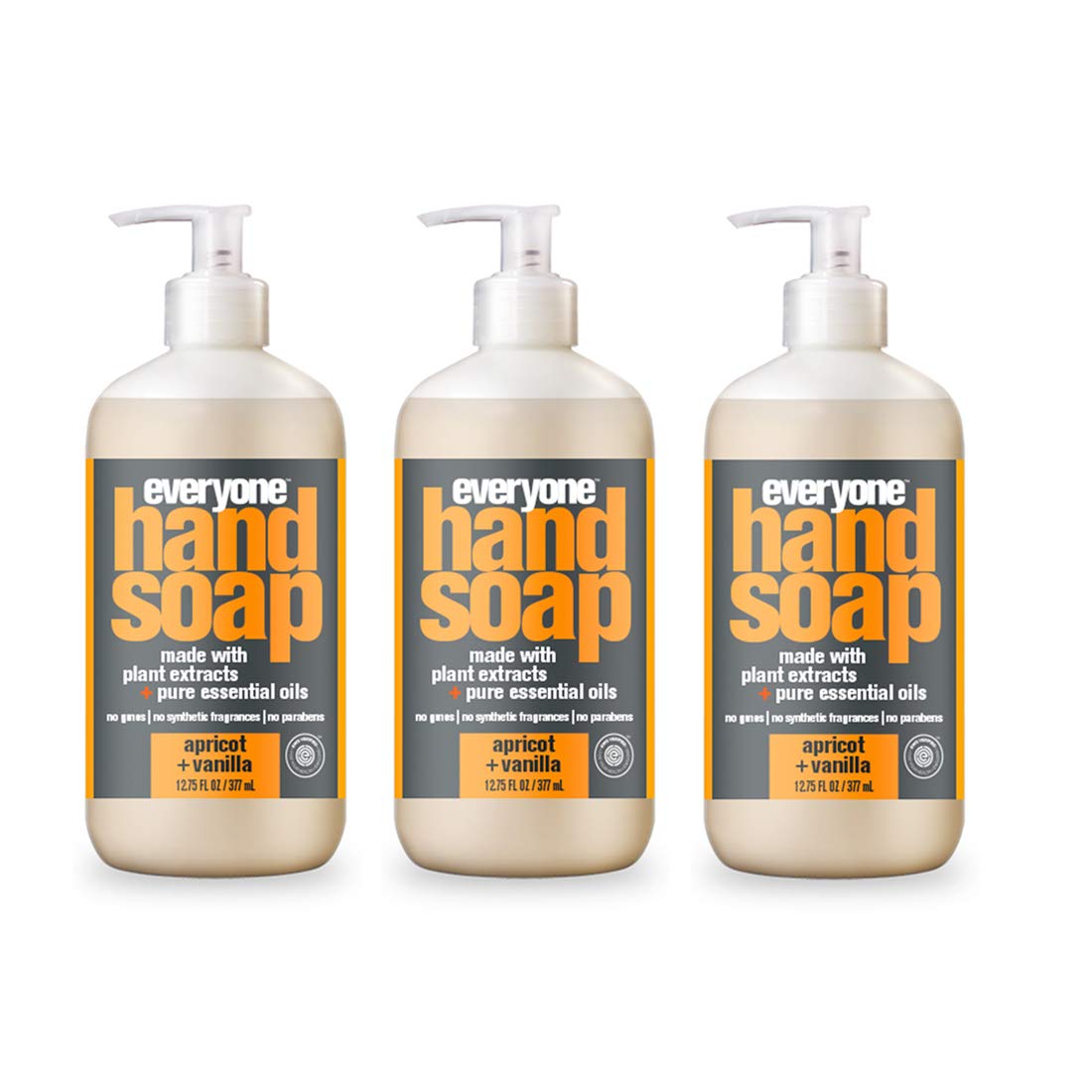Everyone + Hand Soap, Apricot and Vanilla (Pack of 3)