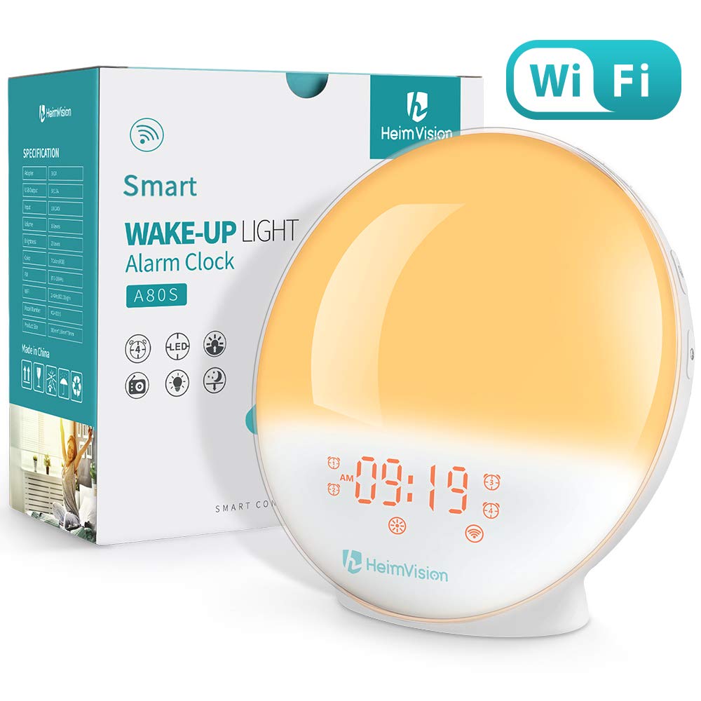 HeimVision + Sunrise Alarm Clock, Smart Wake Up Light Sleep Aid