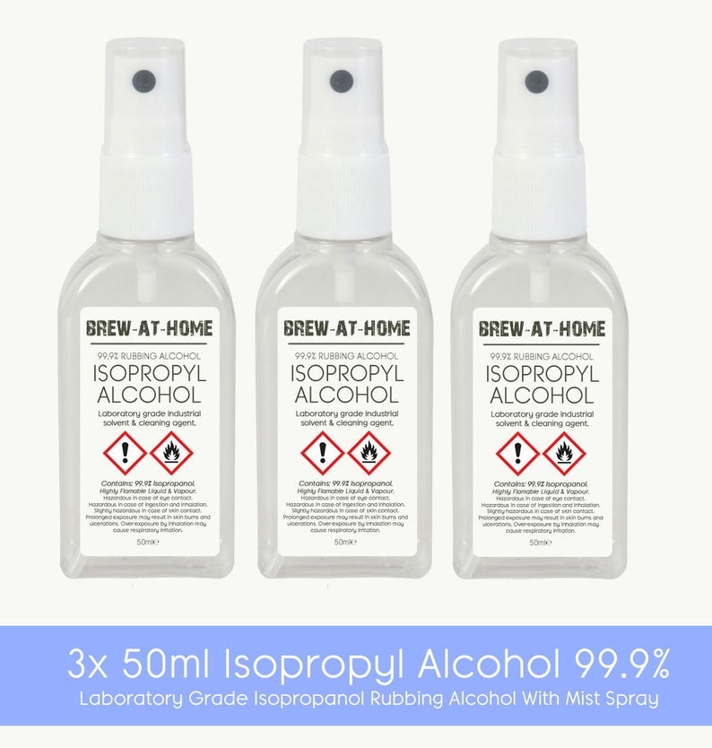 SweetAppleStoresUK + 50ml Isopropyl Alcohol 99.9% Pure – Hand Sanitiser ...