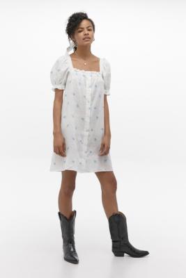 Sleeper + Bridgette Linen Mini Dress