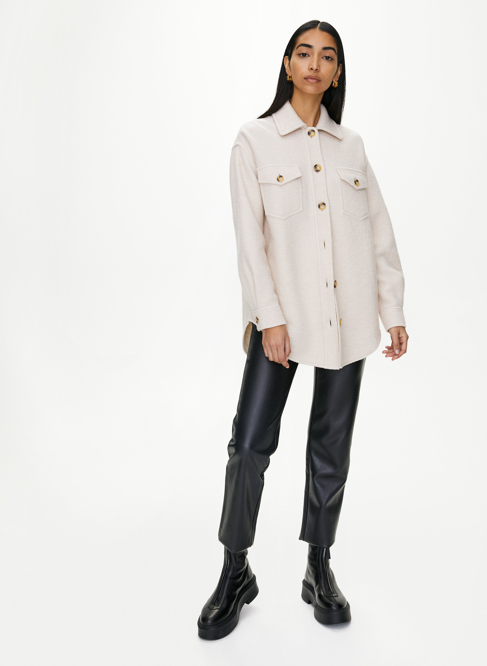 Wilfred Free + Structured Wool Utility Jacket