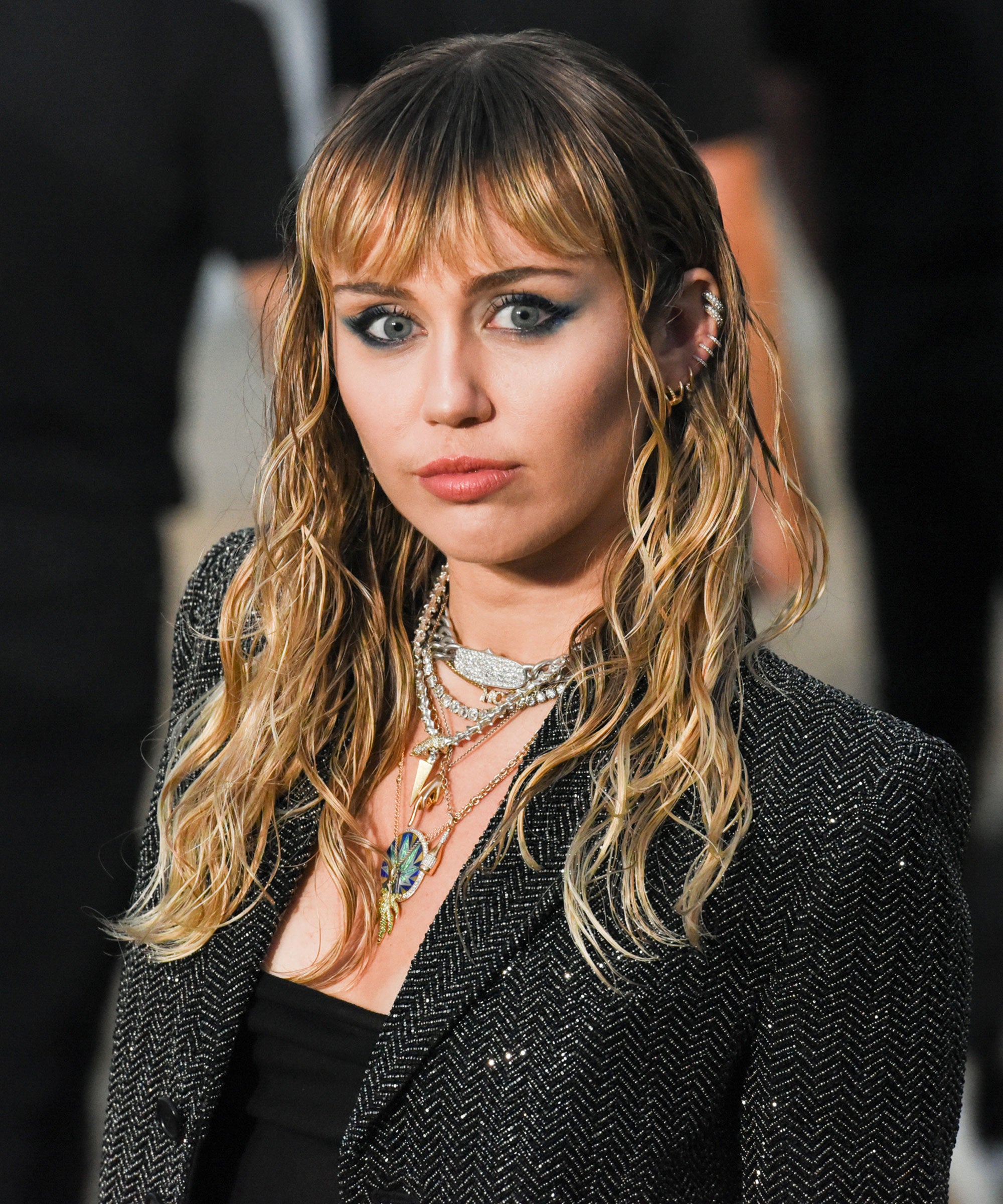 Miley Cyrus Long Hair Bangs