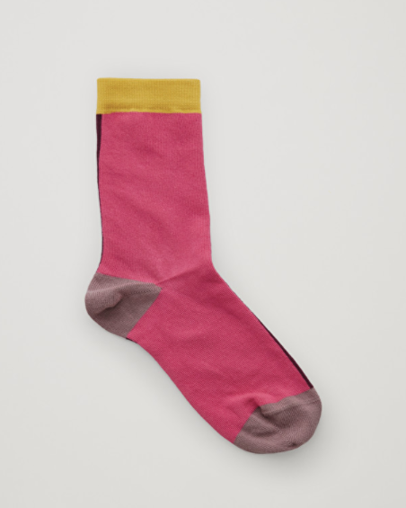 COS + Colour Block Cotton Socks