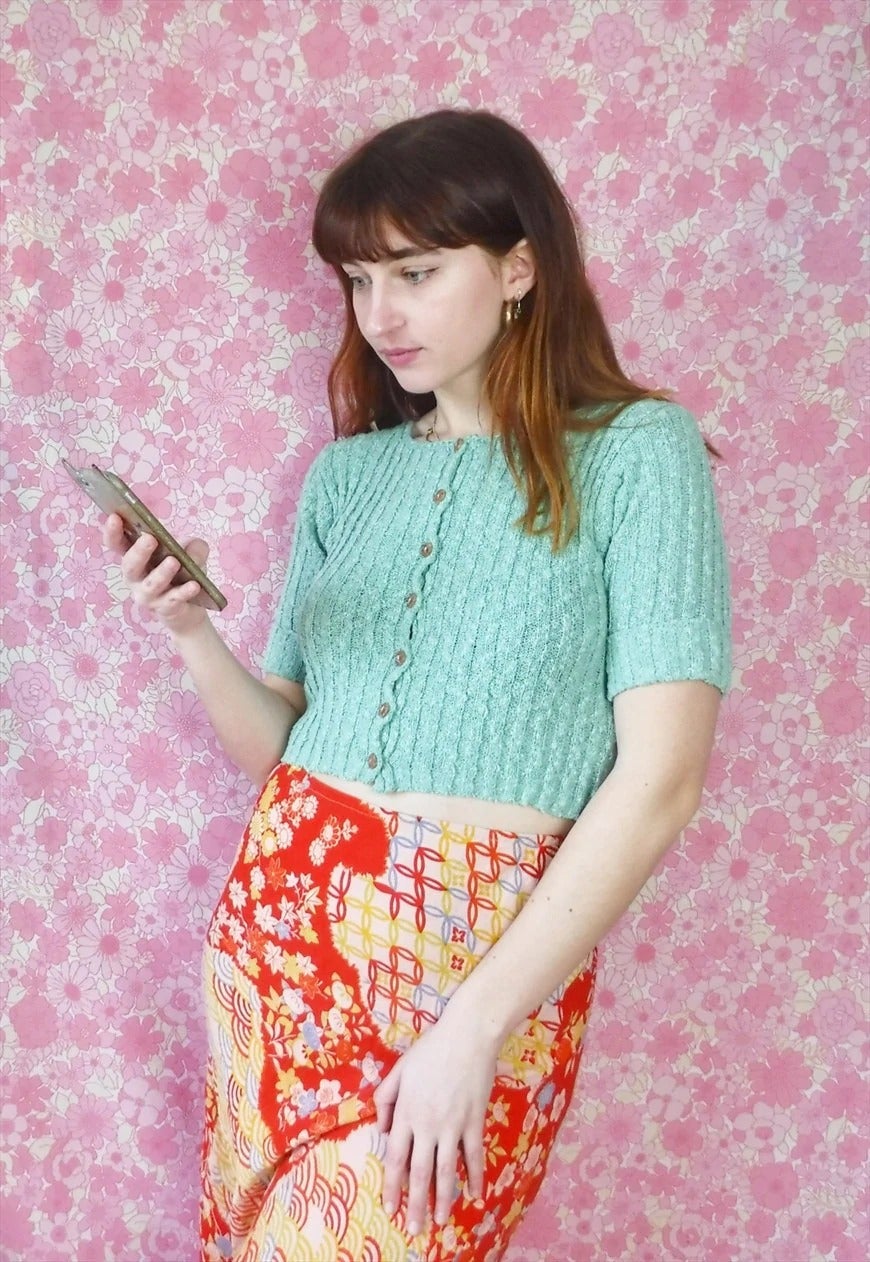 The Fashion Sister + Vintage Cropped Cardigan