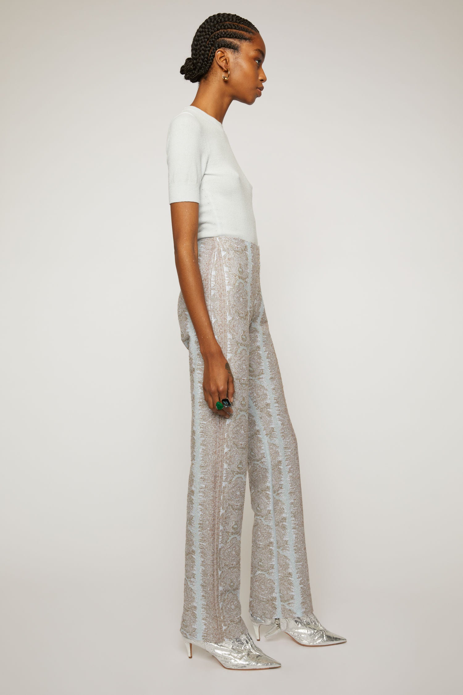 47％割引ブラック系,M最新作の GLITTER JACQUARD PANTS カジュアルパンツ パンツブラック系M-OTA.ON.ARENA.NE.JP