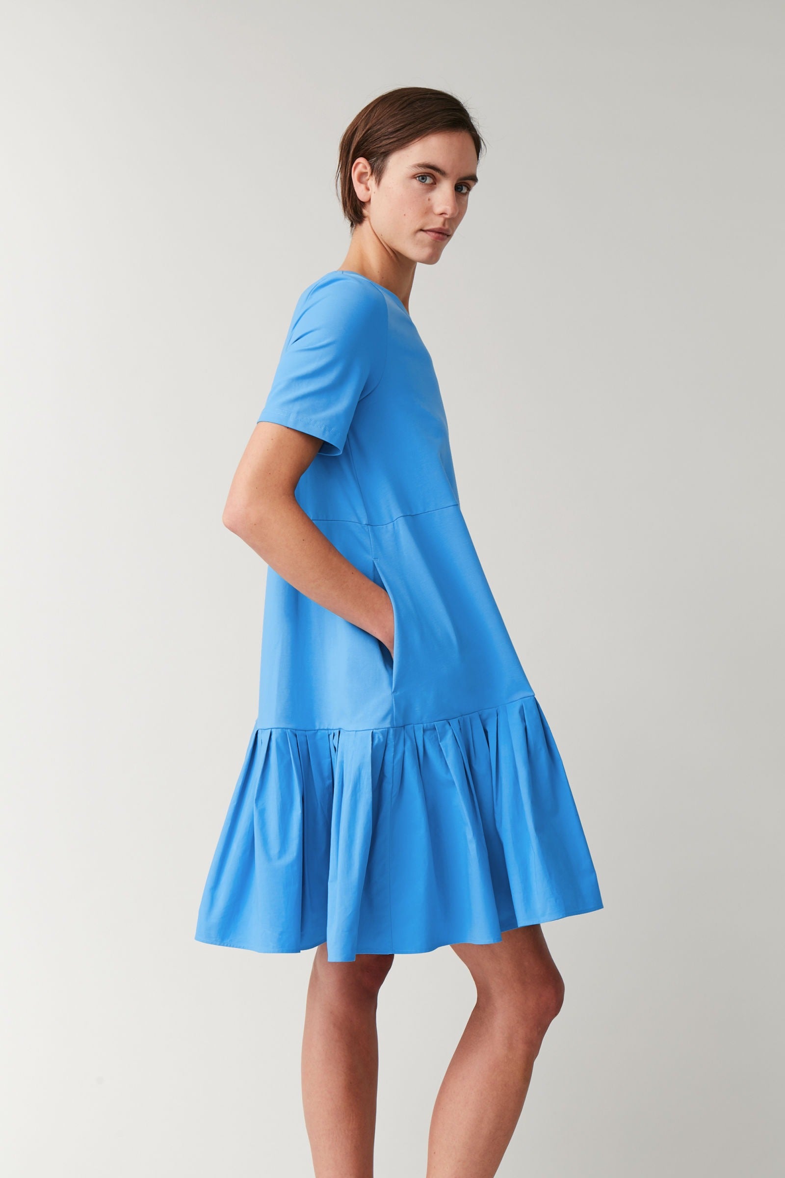 Gathered Panel Dress