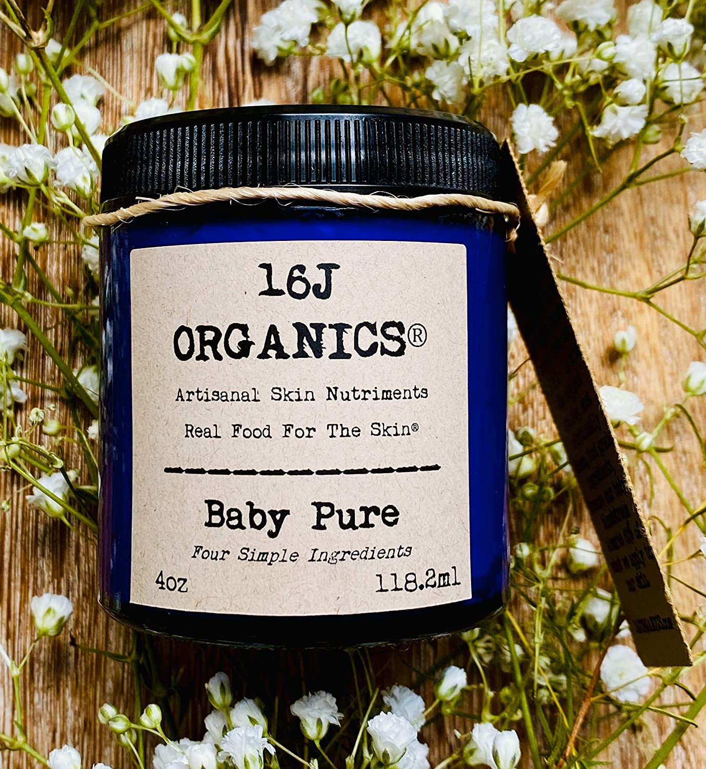 16J Organics + Baby Pure Body Butter Cream Moisturizer