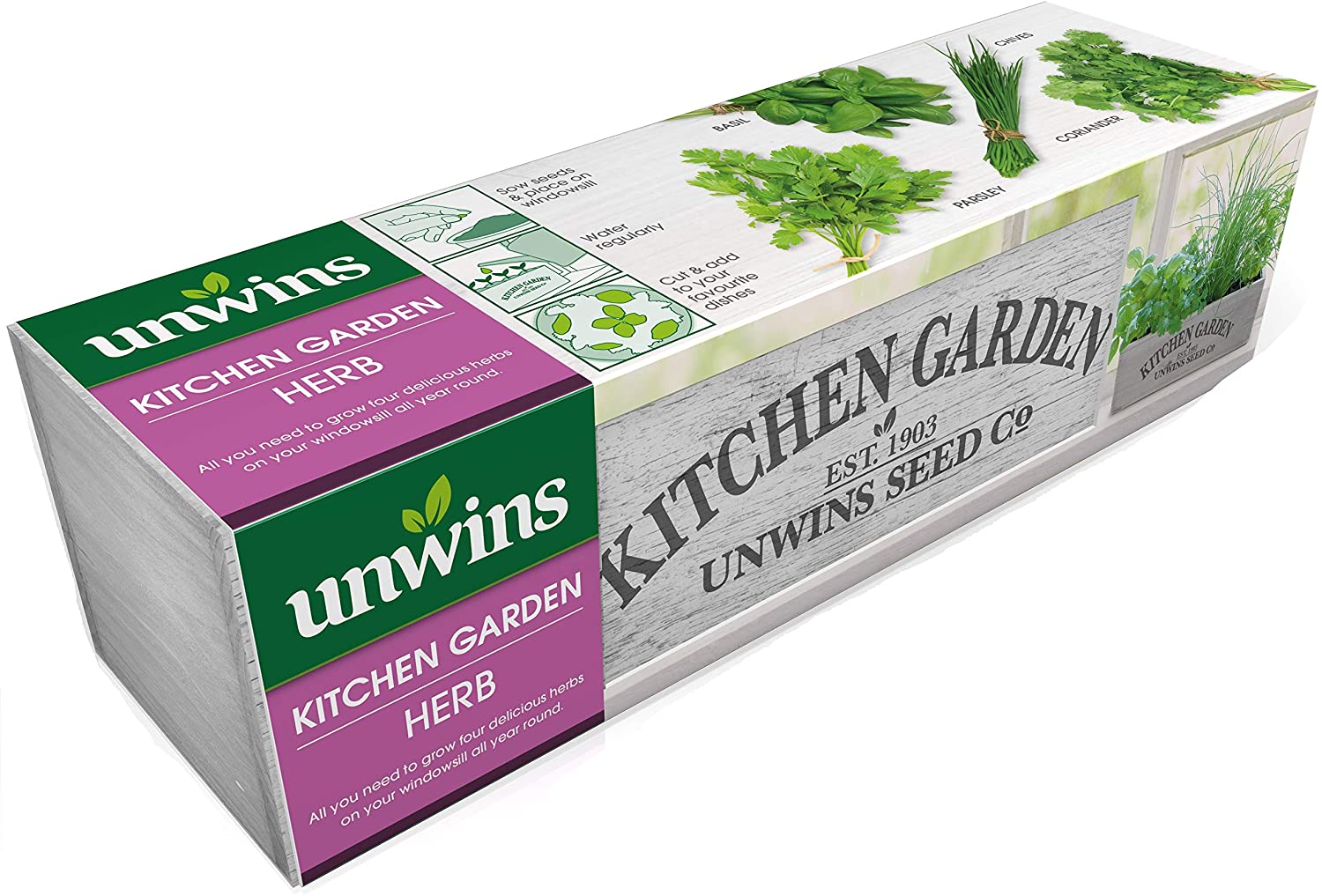 Unwins + Unwins Garden Herbs Seed Kit