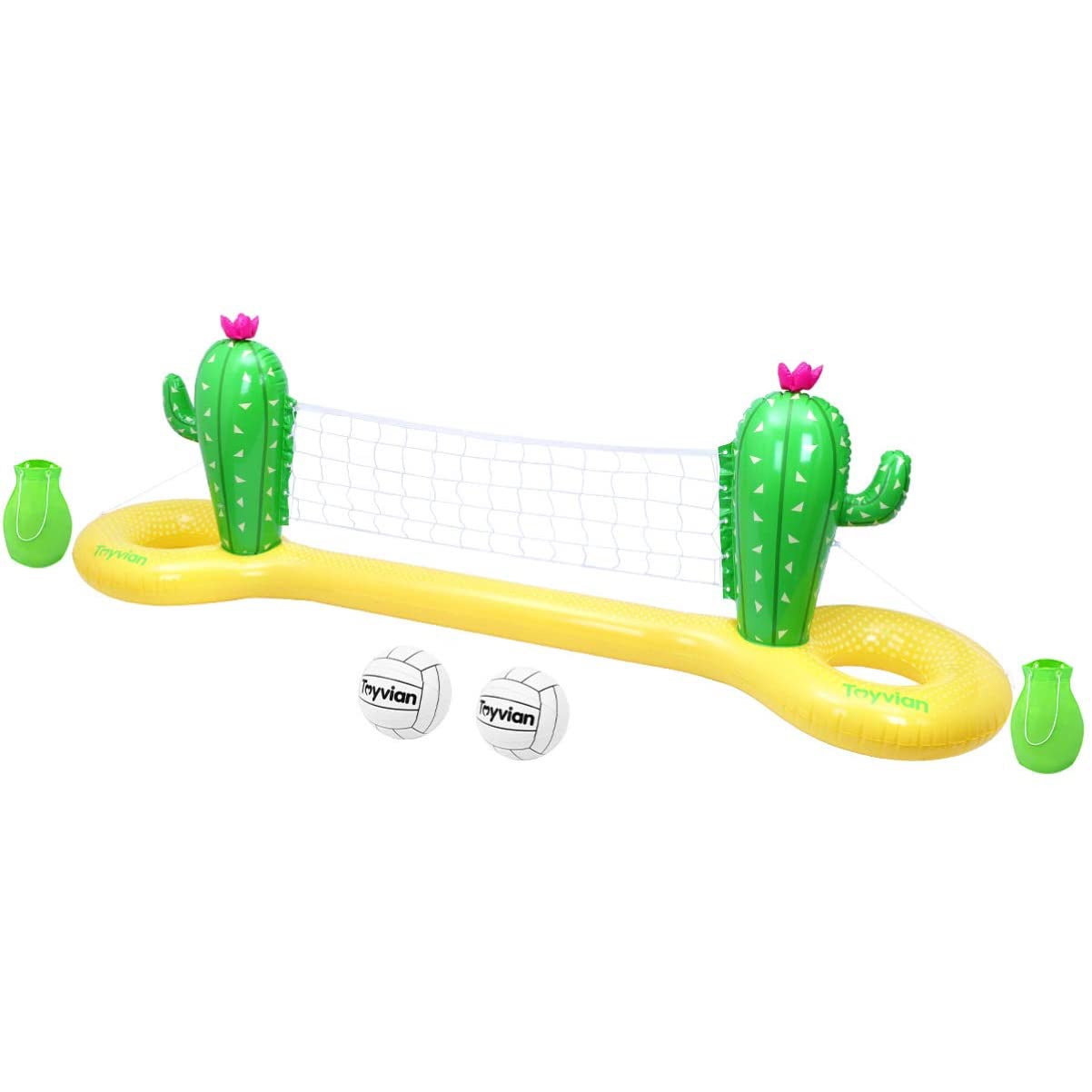 DecorX + Inflatable Pool Volleyball Game Set, Cactus