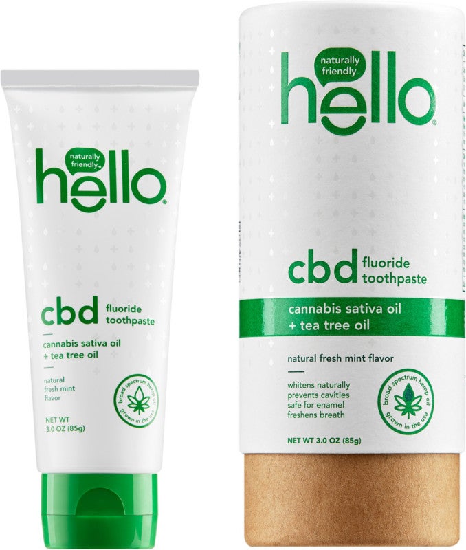 hello + CBD Tea Tree Oil Fluoride Toothpaste