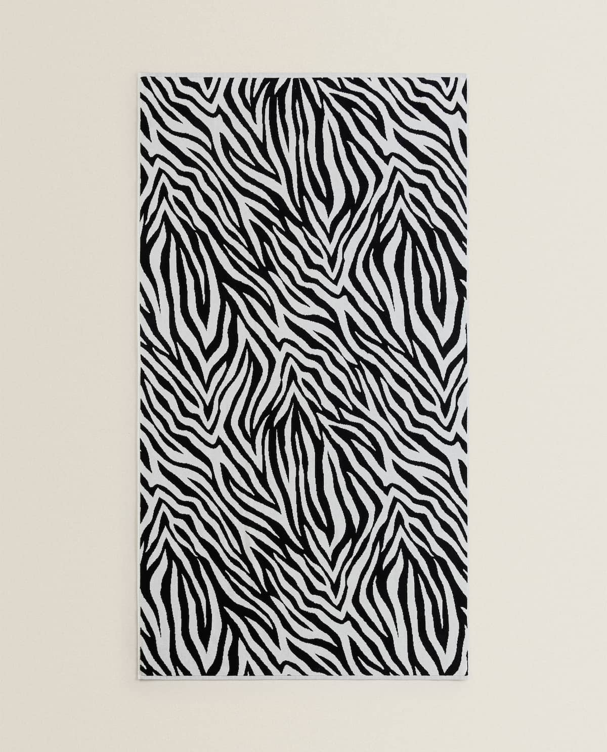 Zara Home + Zebra Print Jacquard Beach Towel