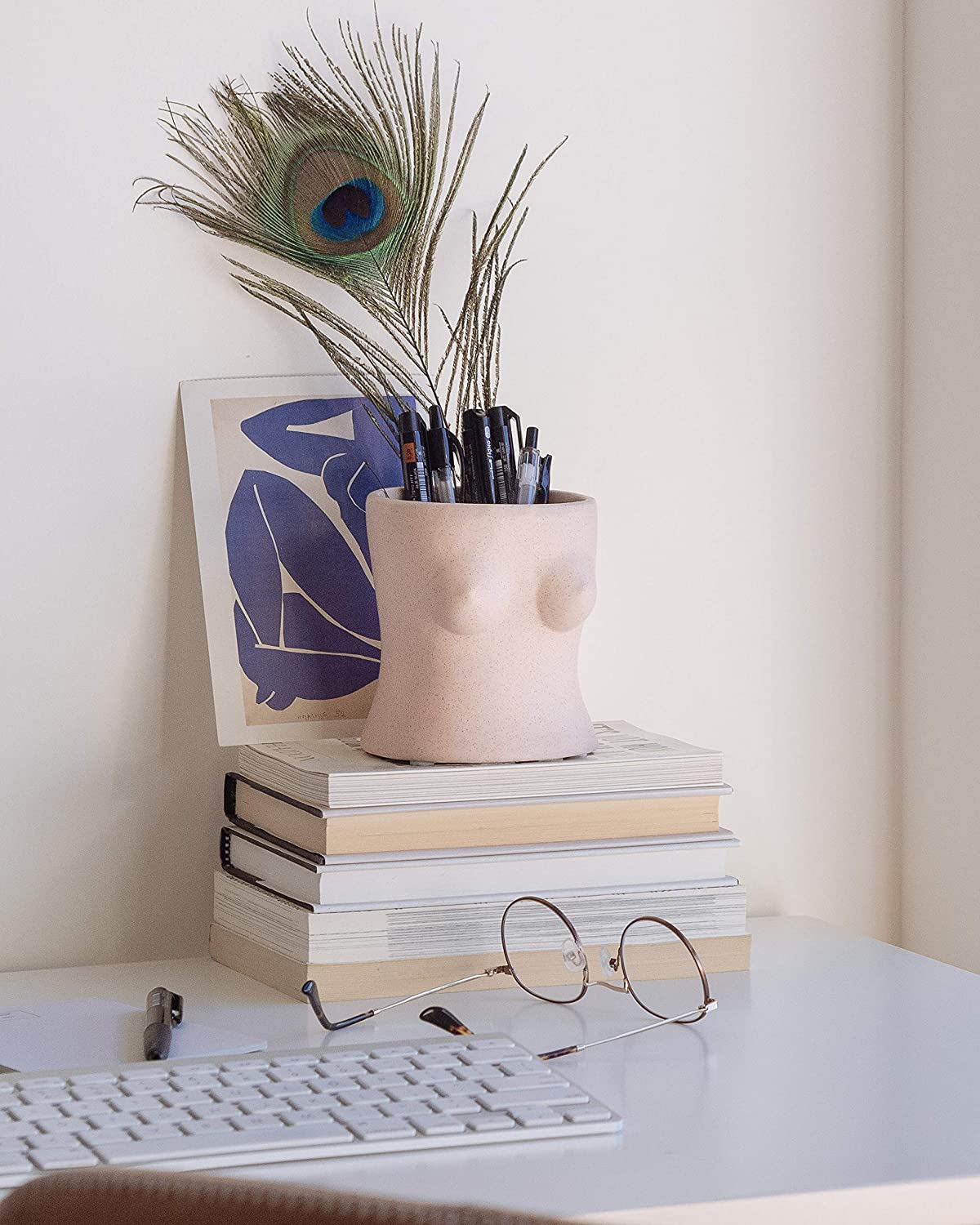 Base Roots + Body Flower Vase (Speckled Pink)