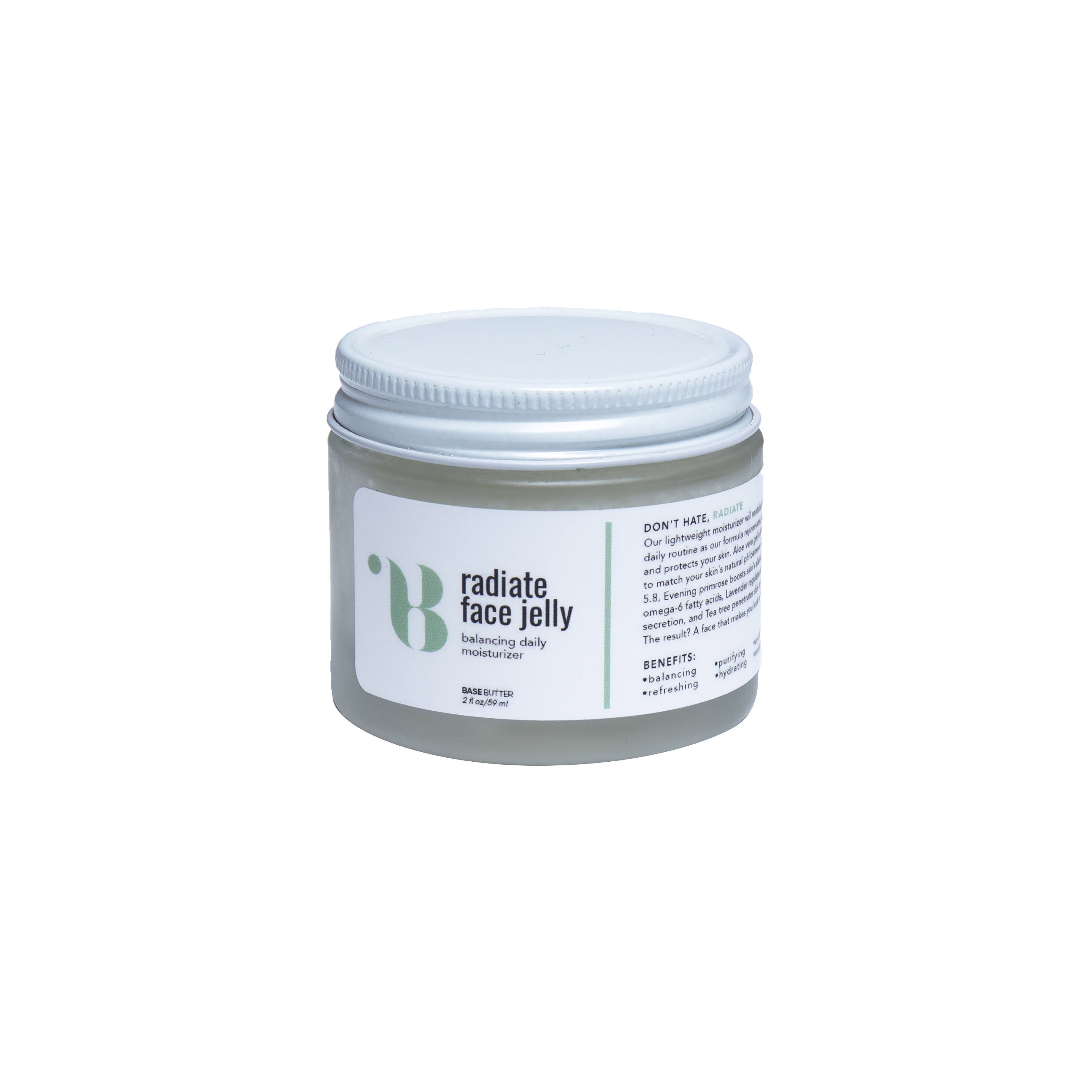 Base Butter + radiate face jelly