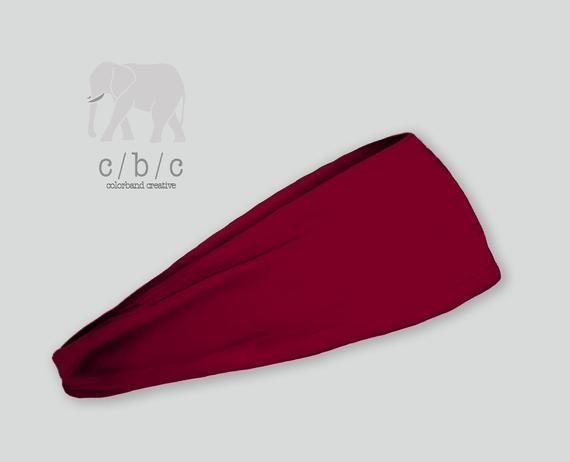 ColorbandCreative + Maroon Solid Headband