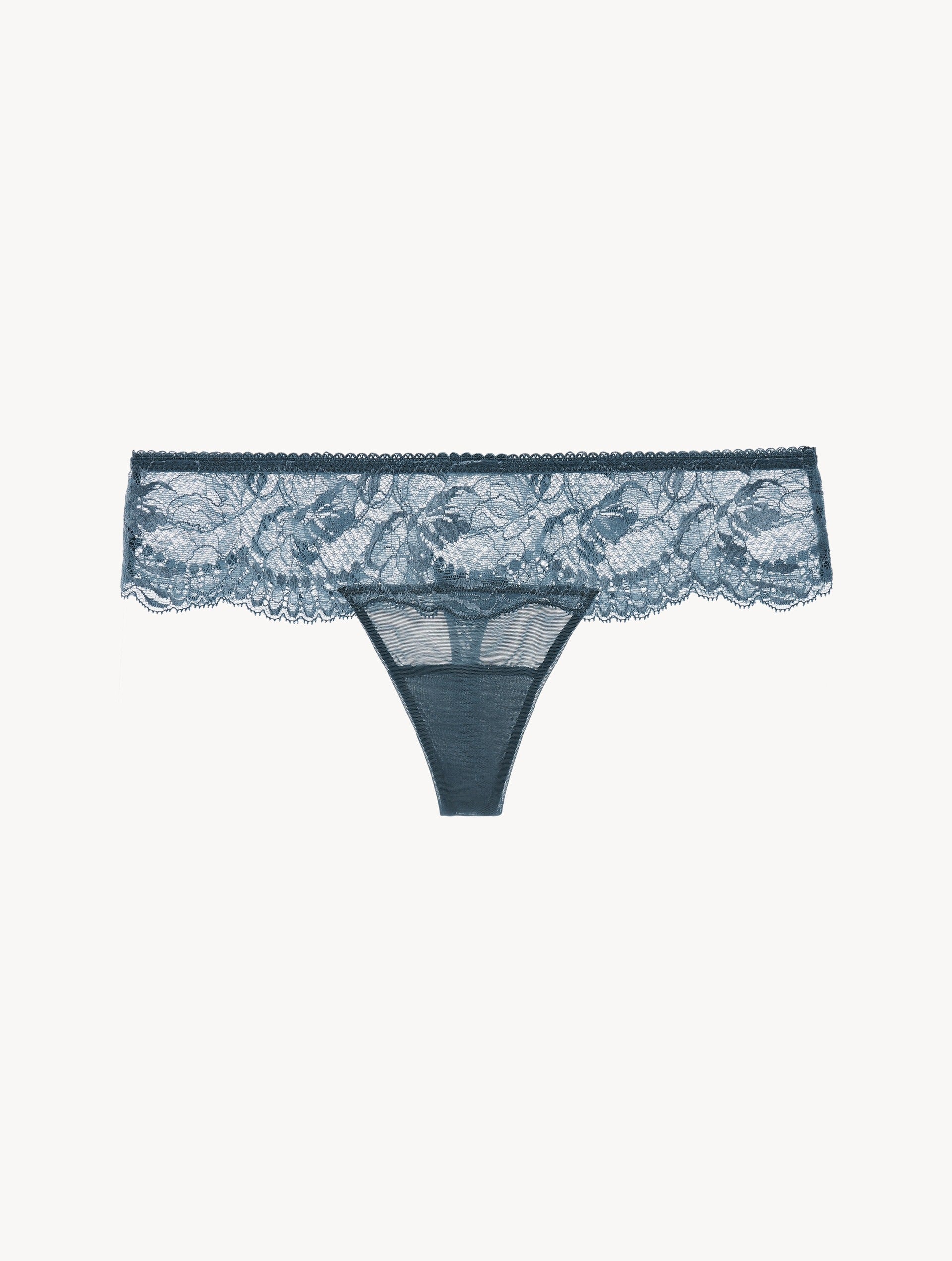 La Perla + Dark Blue Lace Thong