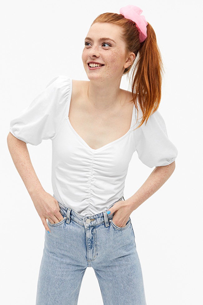 Monki + Balloon Sleeve Top