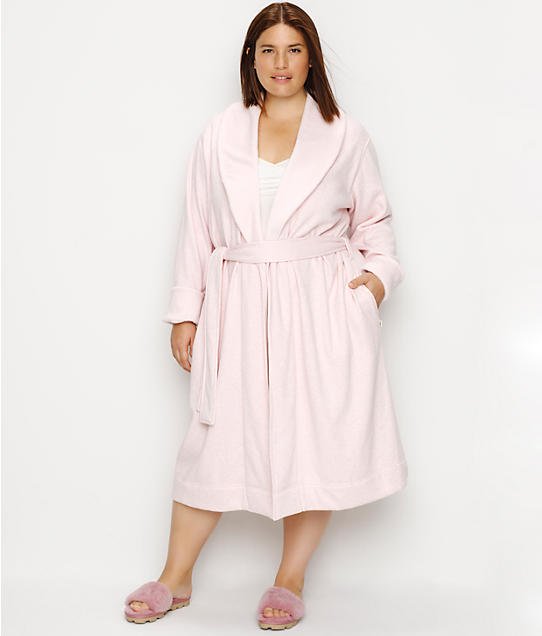 Ugg + Plus Size Duffield Shawl Collar Plush Robe