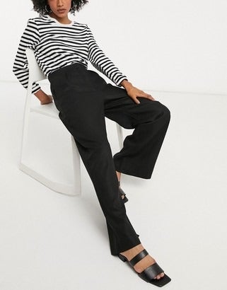 ASOS DESIGN + Linen Slide Trousers