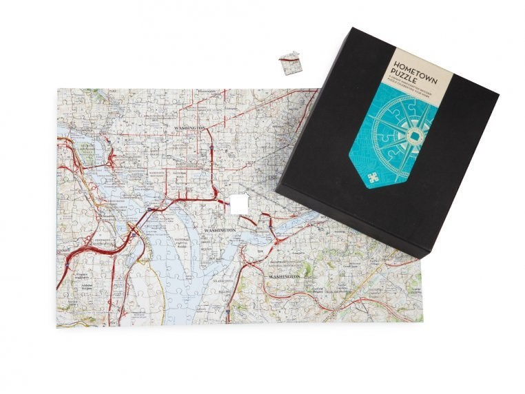 Butler and Hill + Custom Hometown Map Puzzle