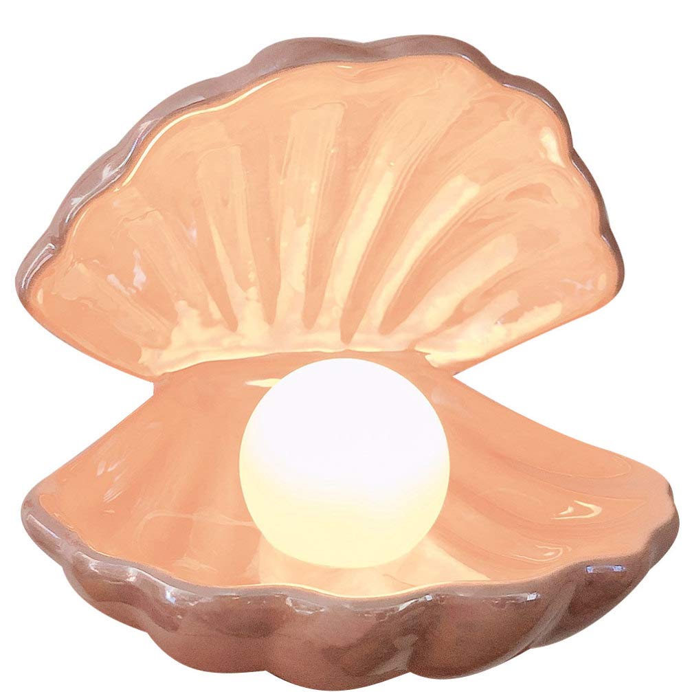 IMIKEYA + Shell Pearl Light LED Accent Lamp (Pink)