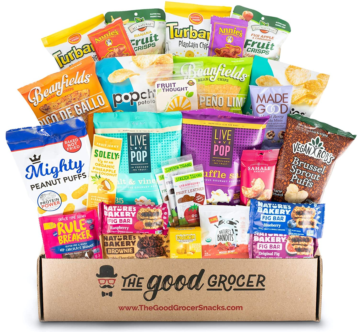 The Good Grocer + Healthy Non-GMO Snacks Care Package (28 Ct)