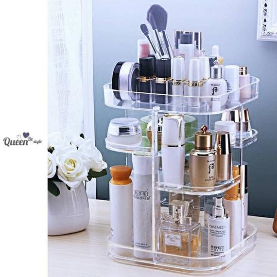 QueenDeStyle + Makeup organizer Spinning Rotating